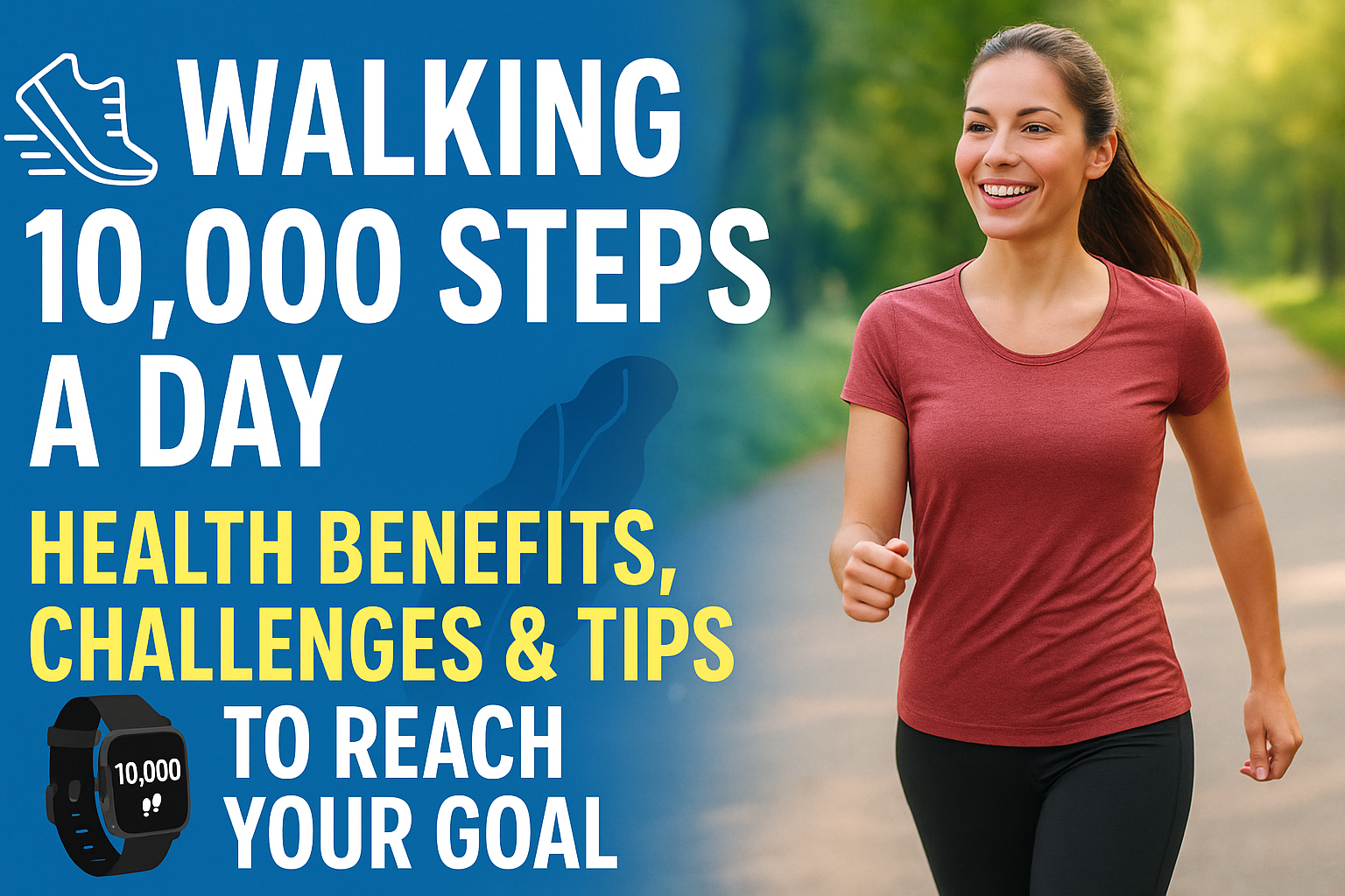Walking 10,000 Steps a Day: Health Benefits, Challenges & Tips to Reach ...